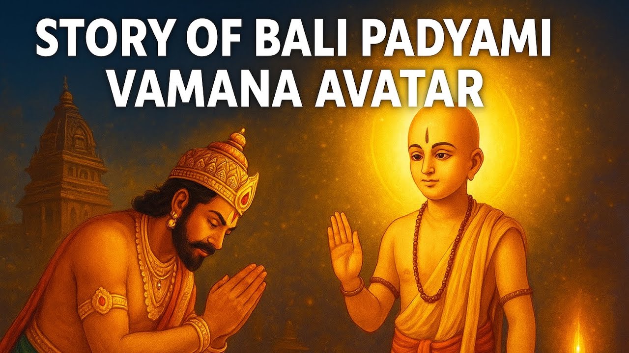 Story of Bali Padyami | Vamana Avatar Explained 🪔👣 - YouTube