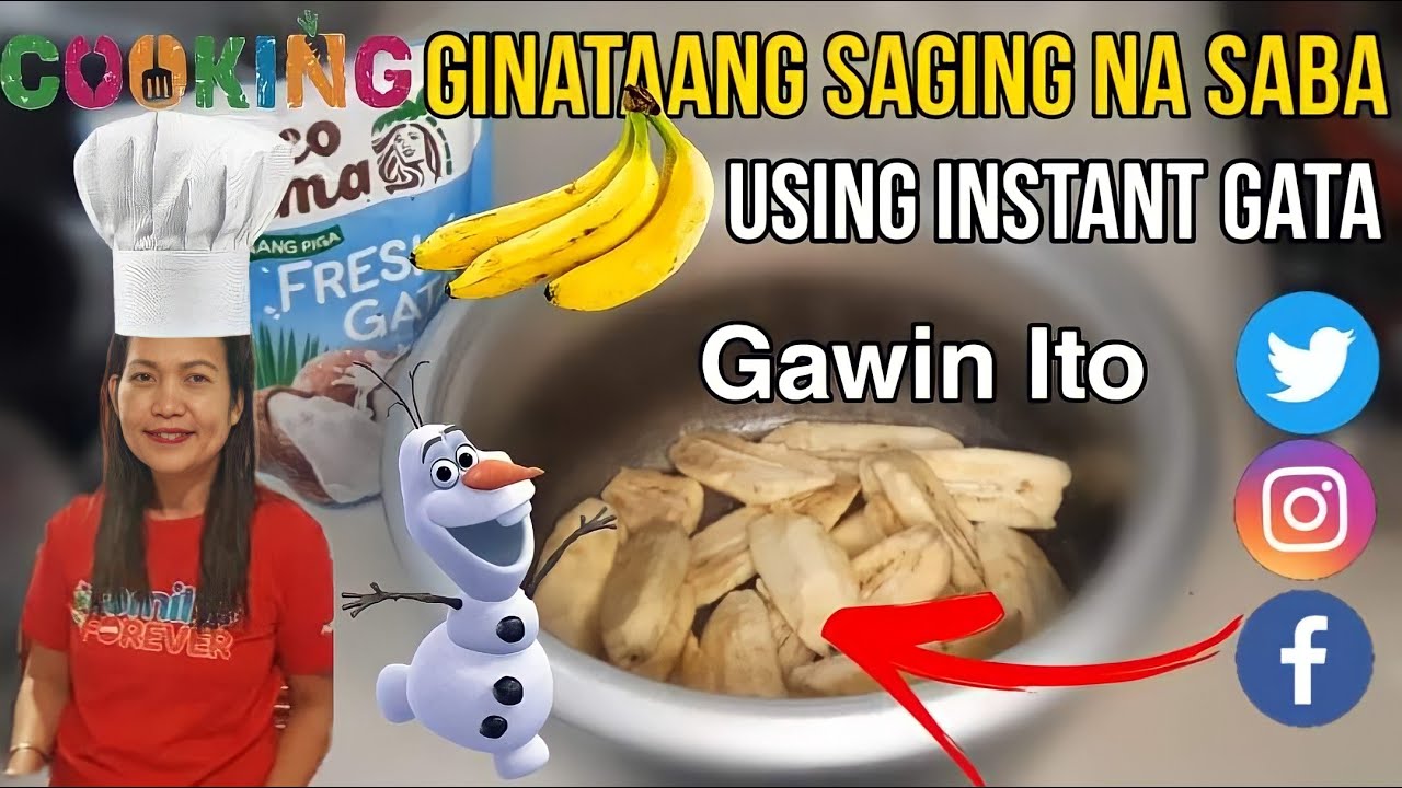 HOMEMADE PINAKRO | GINATAANG SAGING NA SABA USING INSTANT GATA | TEAM SALVACION KITCHEN - YouTube