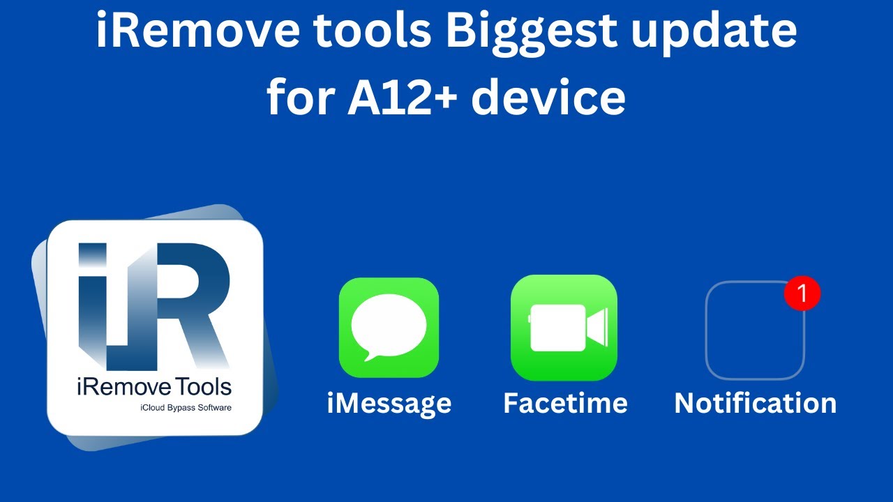 iRemove tools Biggest update for A12+ (Notification, iMessage and Facetime fix on rebypass ...