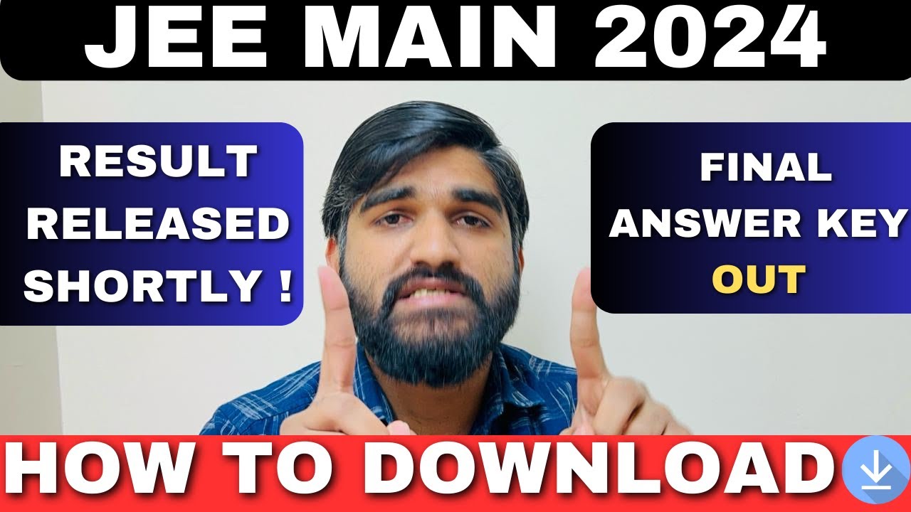 Jee Mains 2024 Result Release⚠️ Shortly Final Answer Key Released Jee