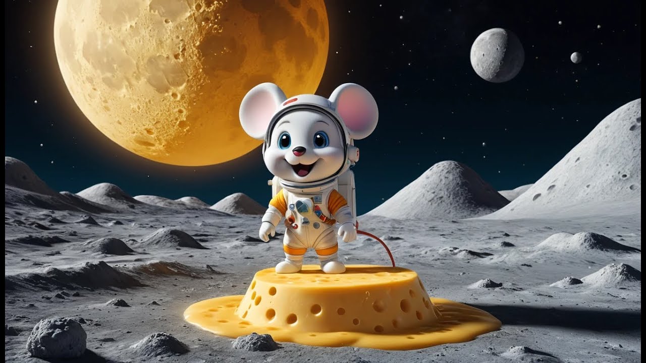 The Moon Mouse and His Cheese Rocket | Fun and Imaginative Song for ...