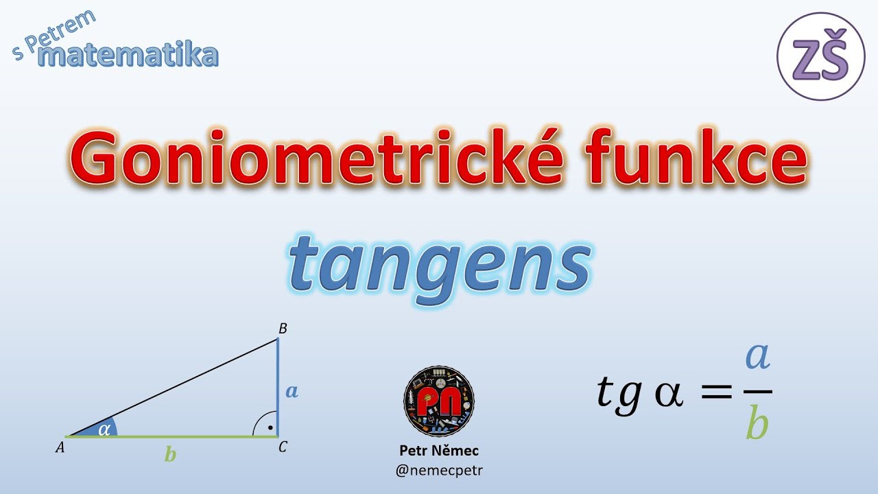 Funkce tangens - Matematika ZŠ - YouTube