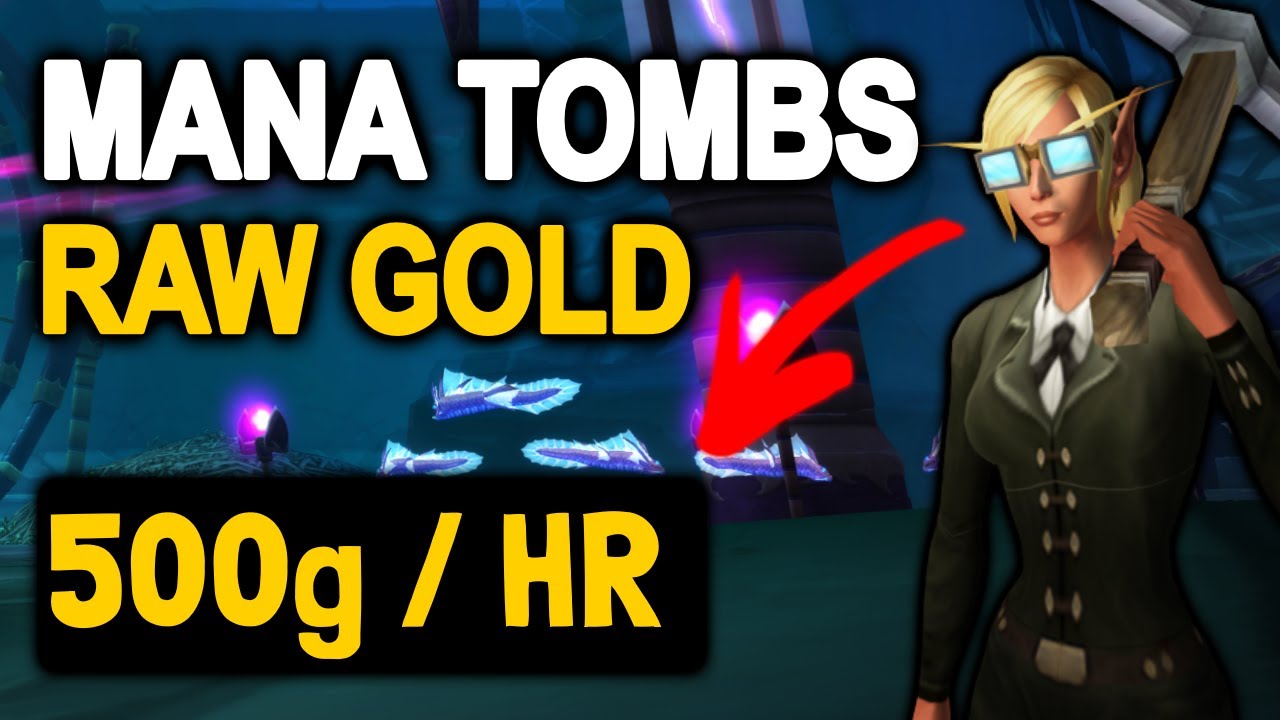 Paladin Mana Tombs Raw Gold Farming in WOTLK Classic - YouTube