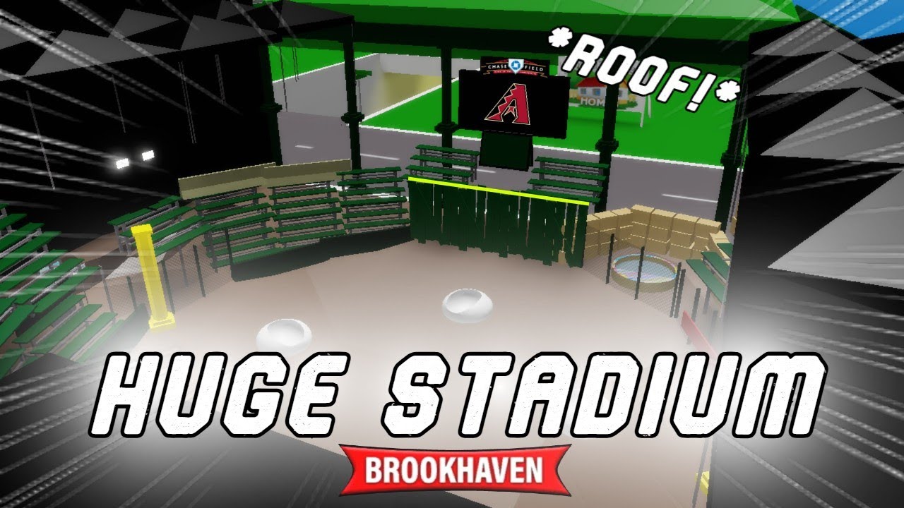 I built CHASE FIELD in Brookhaven.. - YouTube