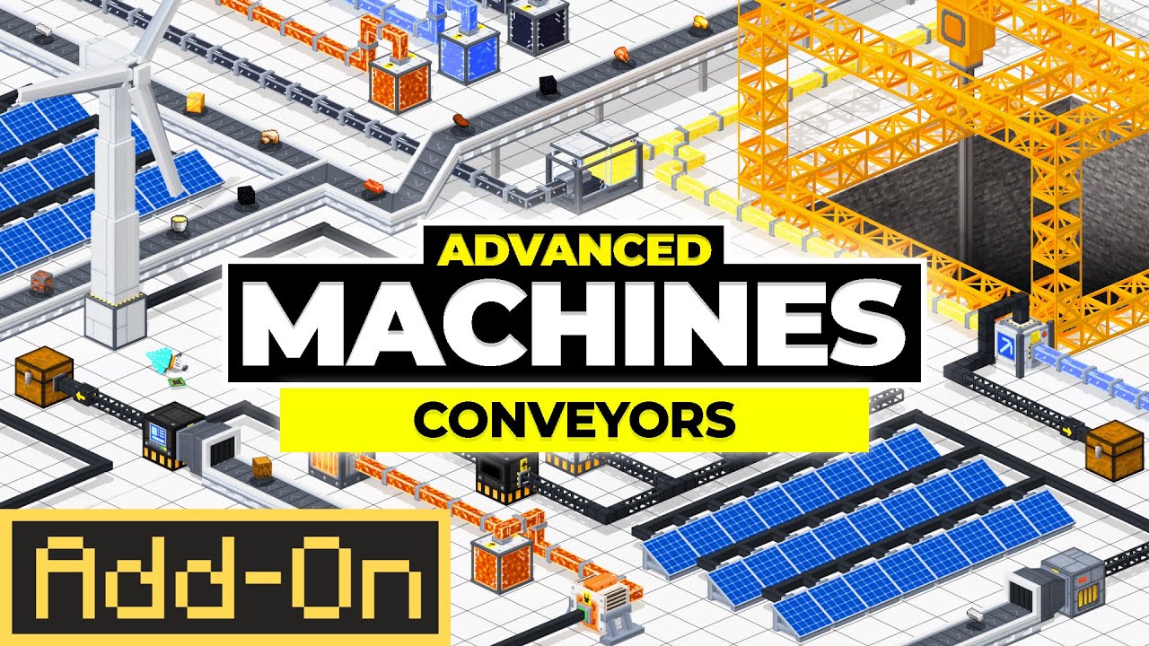 Advanced Machines Add-On - Conveyor Tutorial | Minecraft Marketplace Add-Ons - YouTube