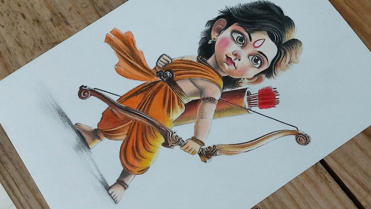 jai shree ram sketch || color pencil sketch || ram siya ram ...