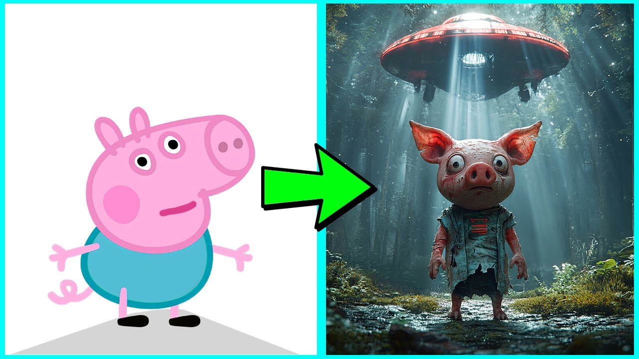 PEPPA PIG Characters as ALIENS - All Characters - YouTube