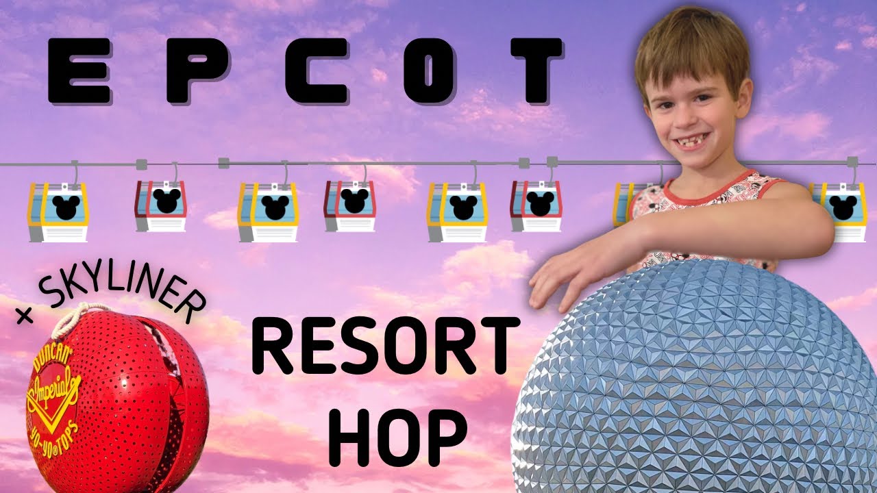 EPCOT is a world of FUN! Renny Monster rides the Disney Skyliner ...