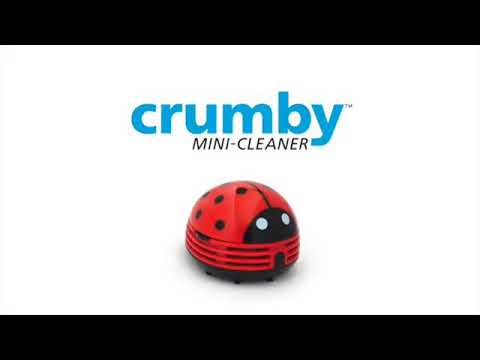 Crumby Mini Wireless Handheld Vacuum - Lady Bug - YouTube