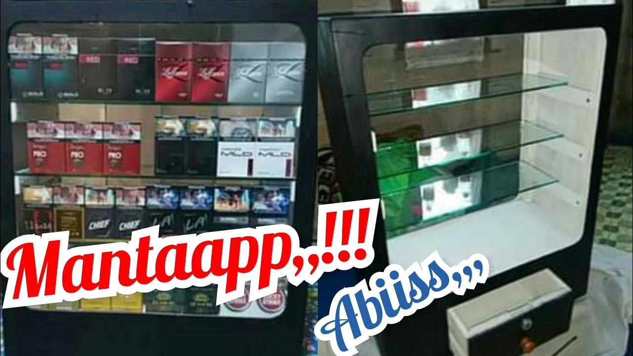 Cara membuat etalase/lemari rak rokok keren dari kayu / 2021 ...