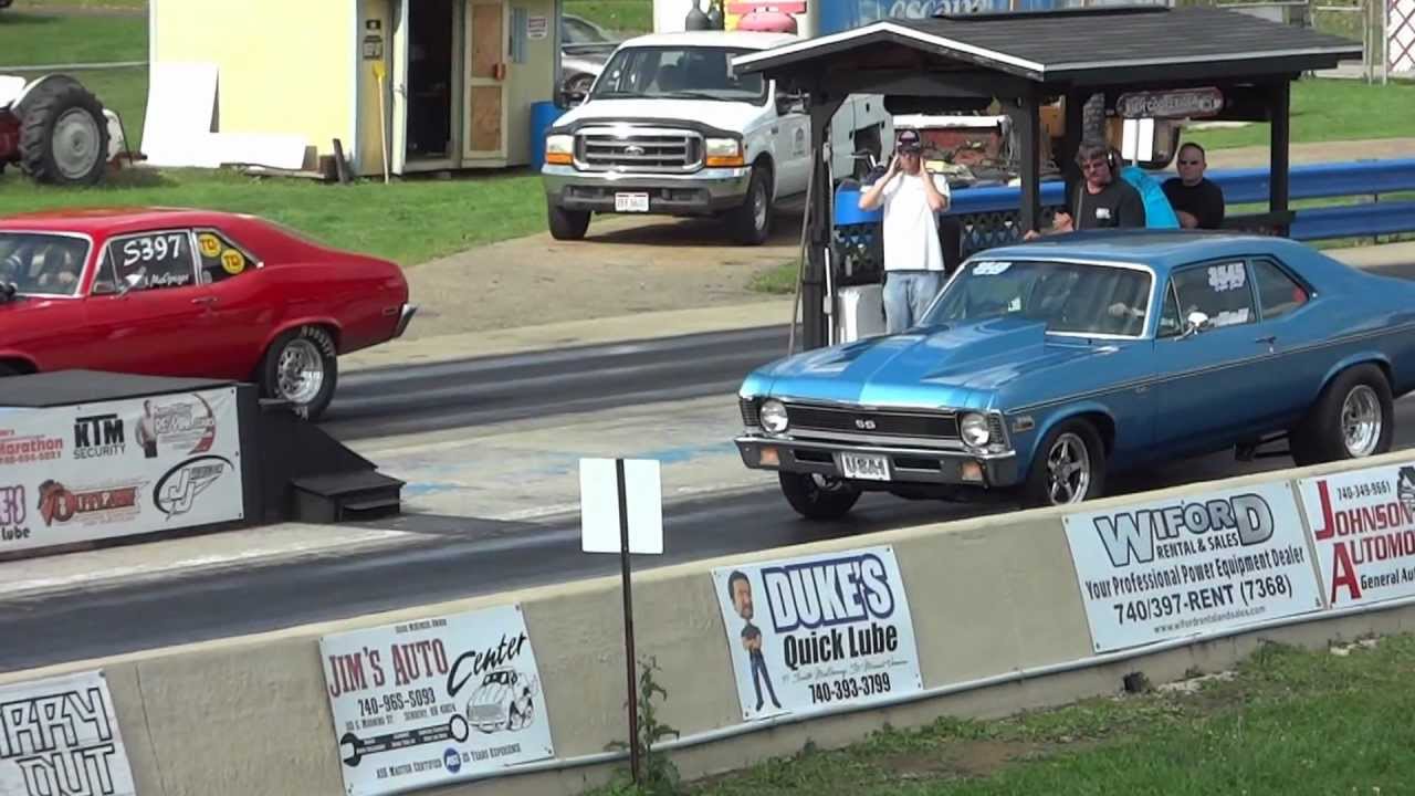 Tony Halls Beautiful Blue Nova Racing in Super Street at Pacemakers ...