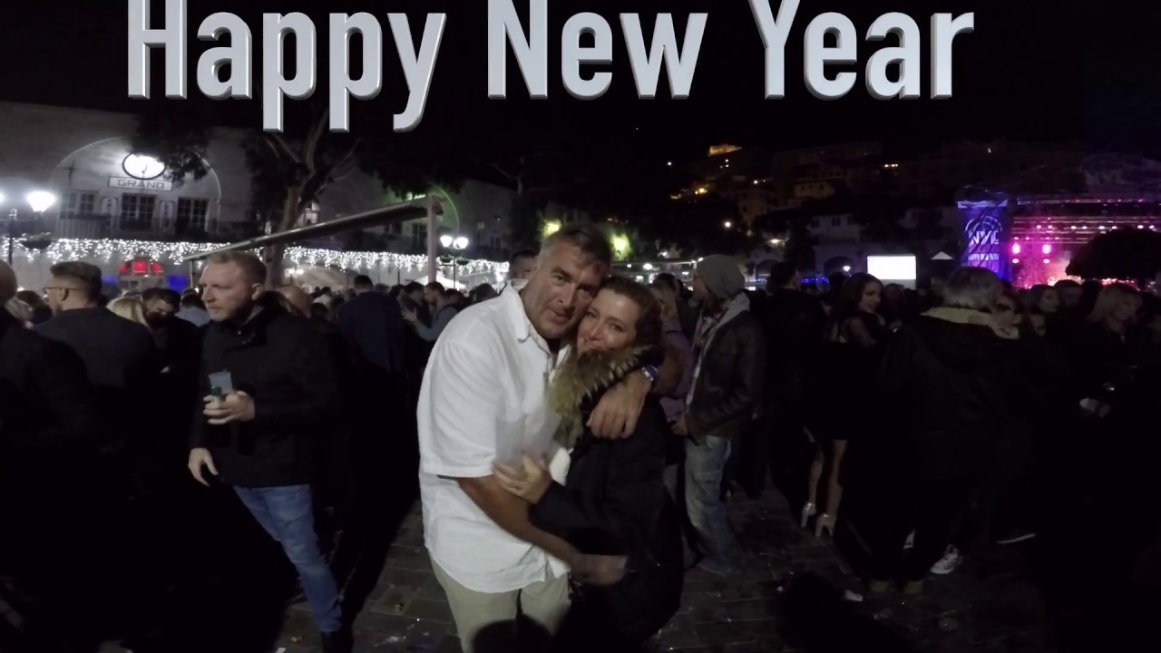 New Years Eve, 2016 Gibraltar fireworks to AC DC Thunderstruck in 2017 ...