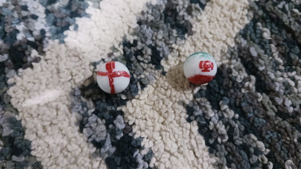 FLAG MARBLES! World cup prediction marble race Group B (Engalnd vs Iran ...