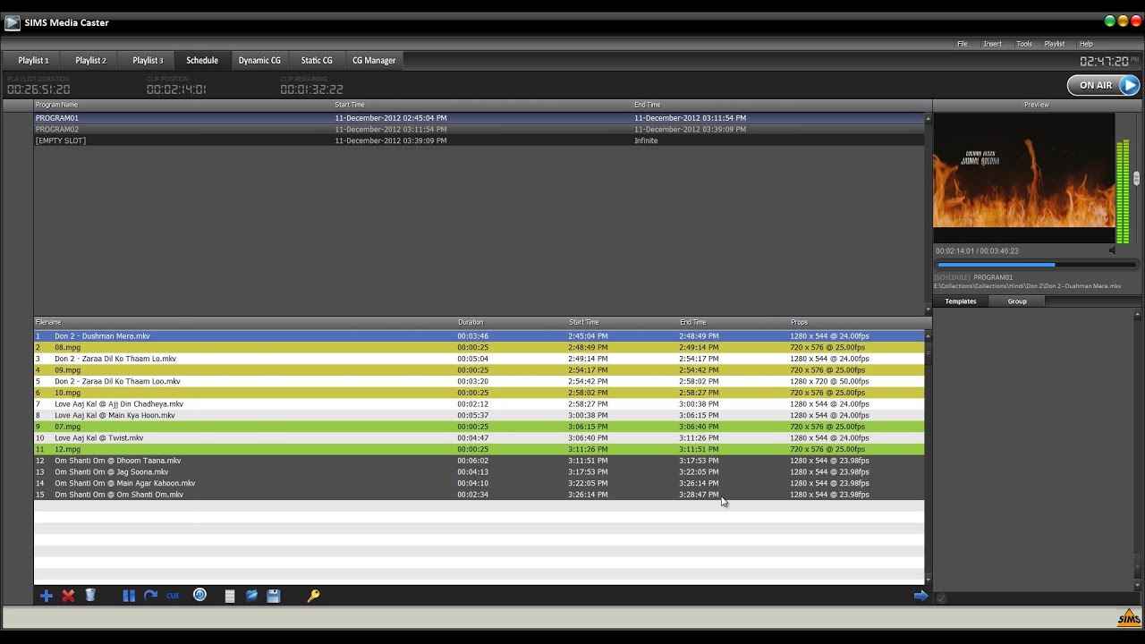 How to create schedule-SIMS Mediacaster - YouTube