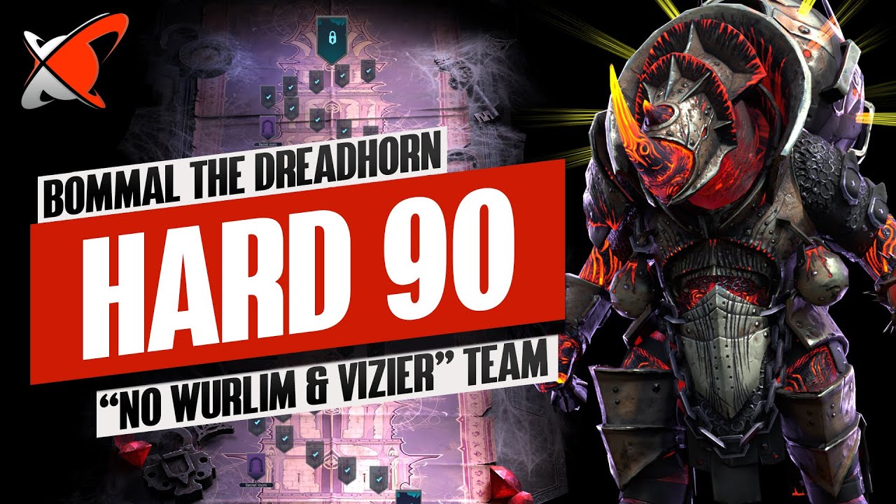 BOMMAL THE DREADHORN | "NO Wurlim & NO Vizier" Hard 90 Team | Full Boss ...