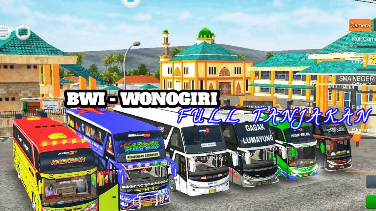 FULL RUTE TANJAKAN BWI - WONOGIRI #bus_simulator_indonesia - YouTube