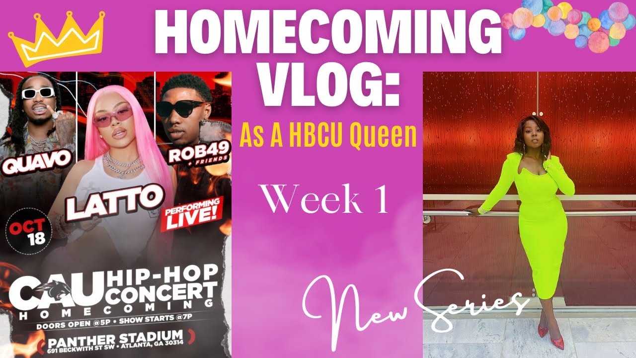 Homecoming as a HBCU QUEEN : WEEK 1 VLOG - YouTube