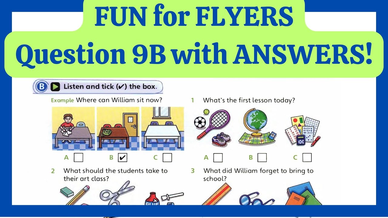 FUN for FLYERS 9B with answers - YouTube