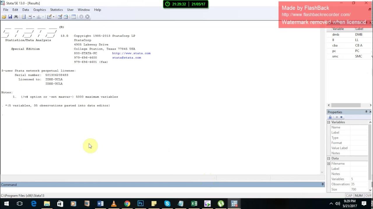 How to create index using Principal component analysis (PCA) in Stata - YouTube