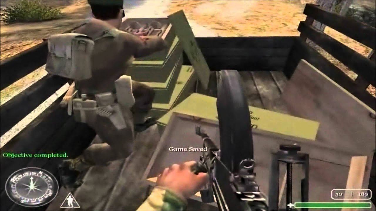 Call of Duty- Mission 12: Eder Dam getaway "Veteran mode" - YouTube