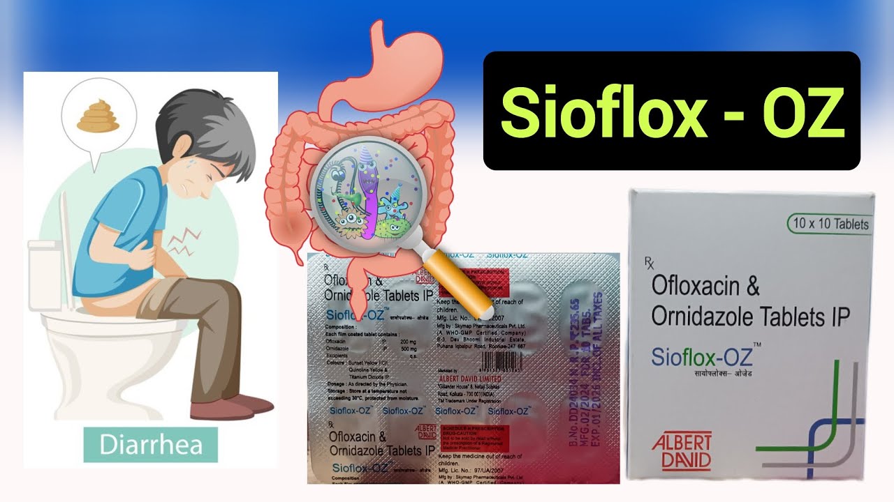 दस्त, डायरिया, आंतो में इंफेक्शन (Loosemotin) Sioflox tablet ...