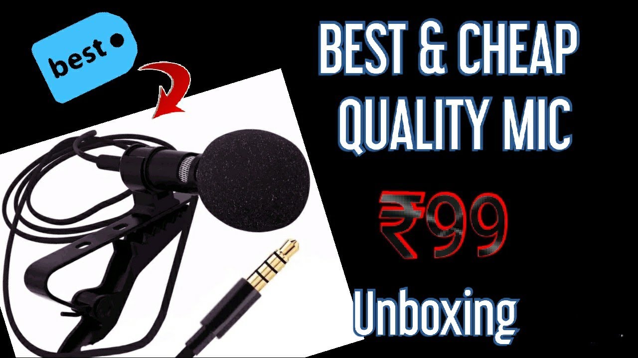 Best & cheap Mic for mobile with Unboxing Review - YouTube