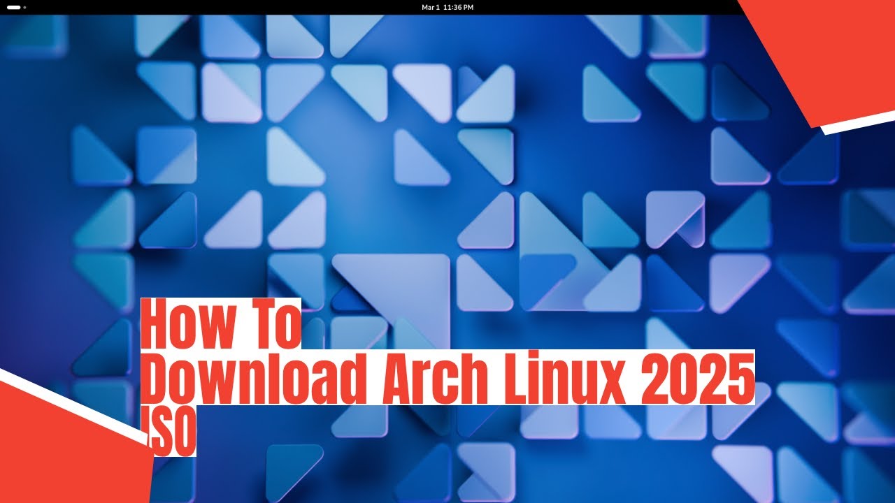 How To Download Arch Linux 2025 ISO - Latest Version - Official - YouTube