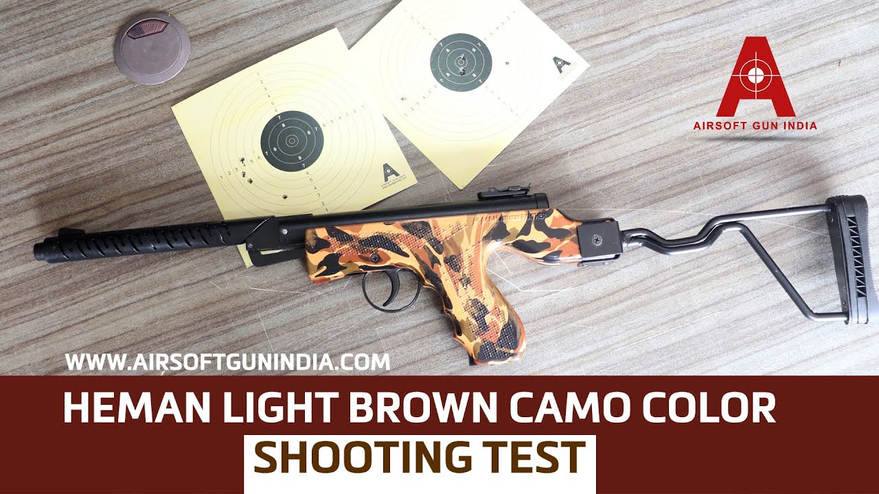 Heman Light Brown Camo Color Shooting Air Rifle By Airsoft Gun India ...