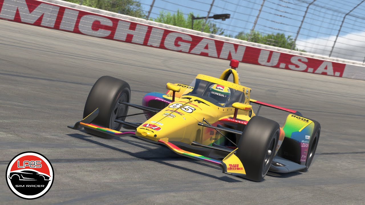 IRACING - MICHIGAN INTERNACIONAL SPEEDWAY - INDYCAR - IR18 - DIRECTO #2 ...