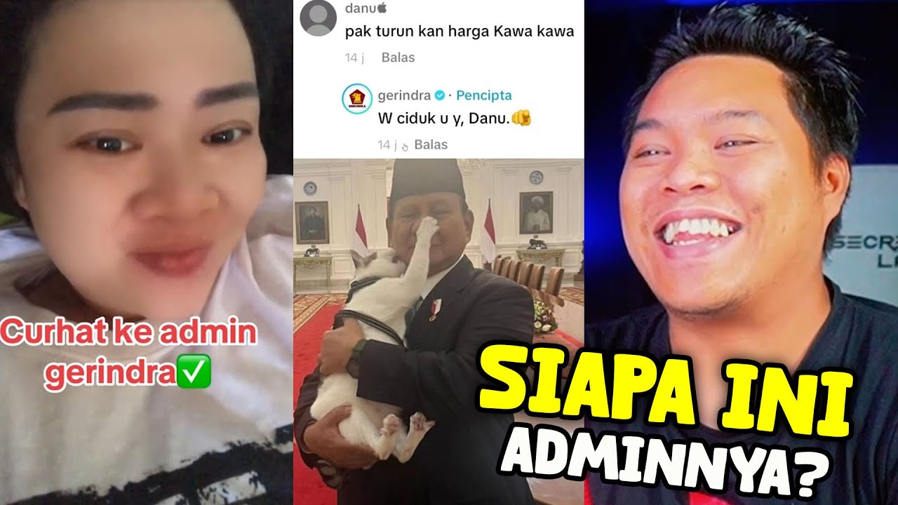 ADMIN GERINDRA JADI LUCU GINI 🤣 - REACT MEME KOCAK - YouTube