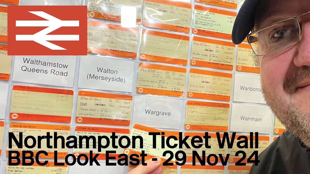 Northampton Ticket Wall from BBC Look East 29 Nov 24 - YouTube