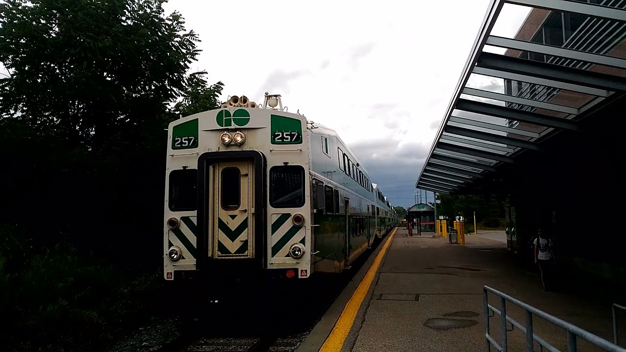ULTRA RARE! GO Transit Old Cab Car 257 at Centennial 8/8/2019 - YouTube