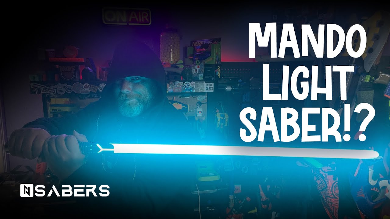 NSabers Mandalorian Lightsaber Review by Maritime Foam! - YouTube