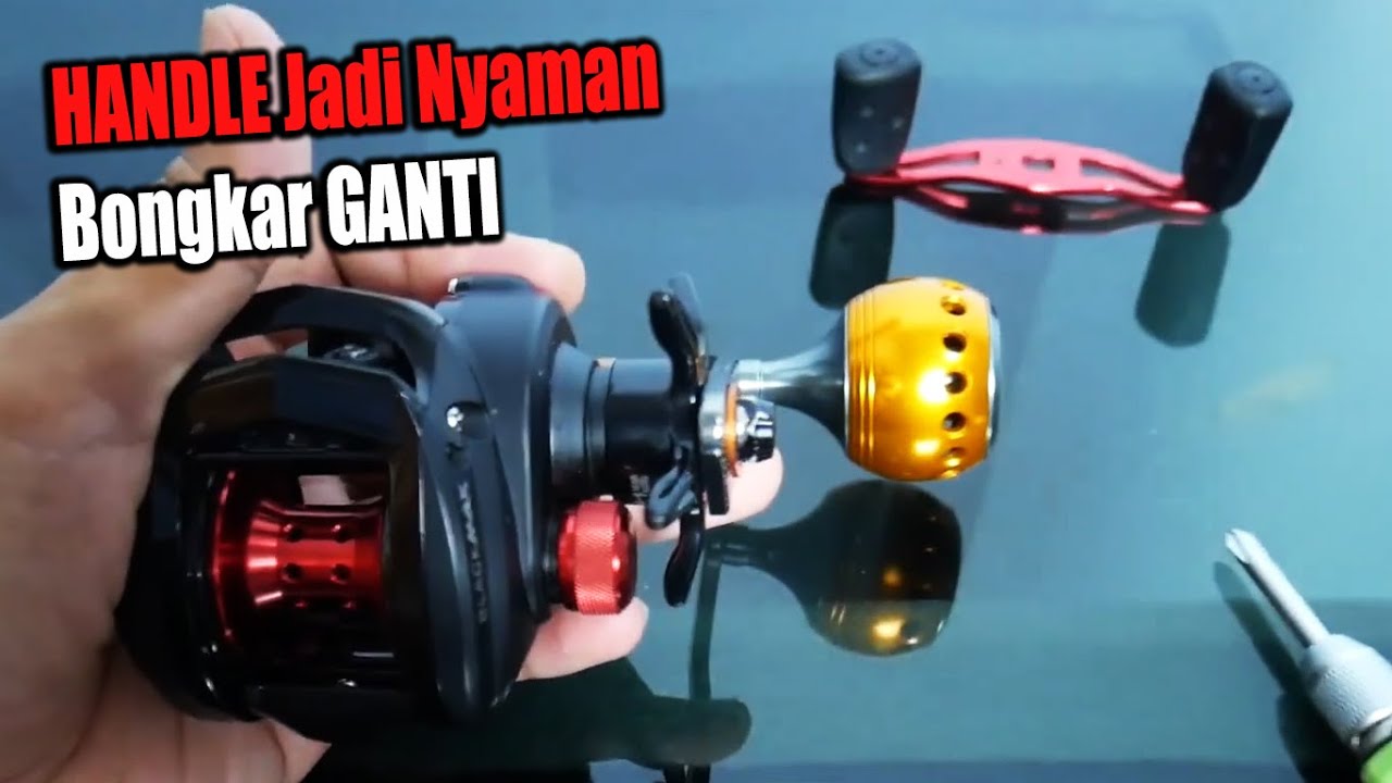 2 MENIT GANTI HANDLE REEL BC Langsung bisa Pake Mancing di laut - YouTube