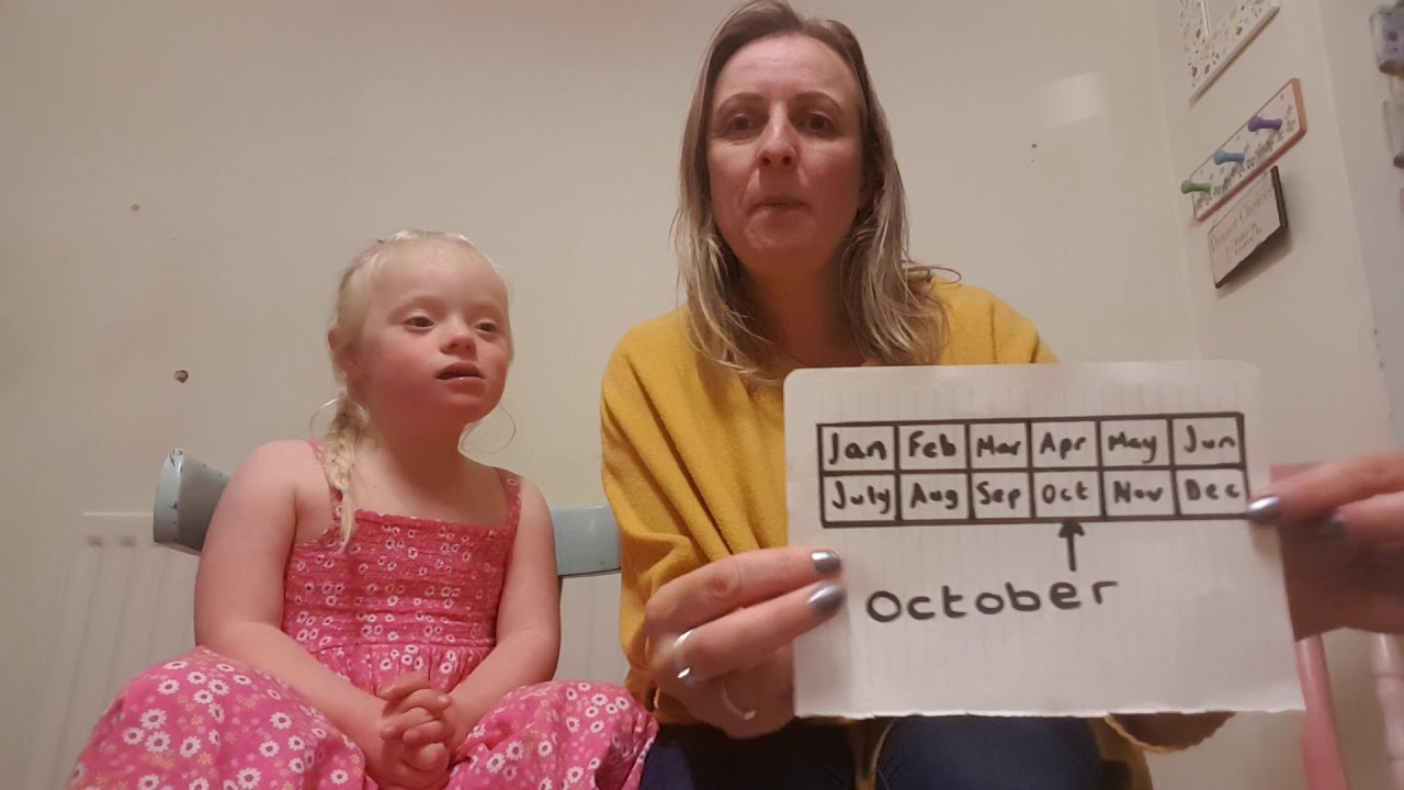 Makaton Sign Of The Week - 'October' 📅 - YouTube