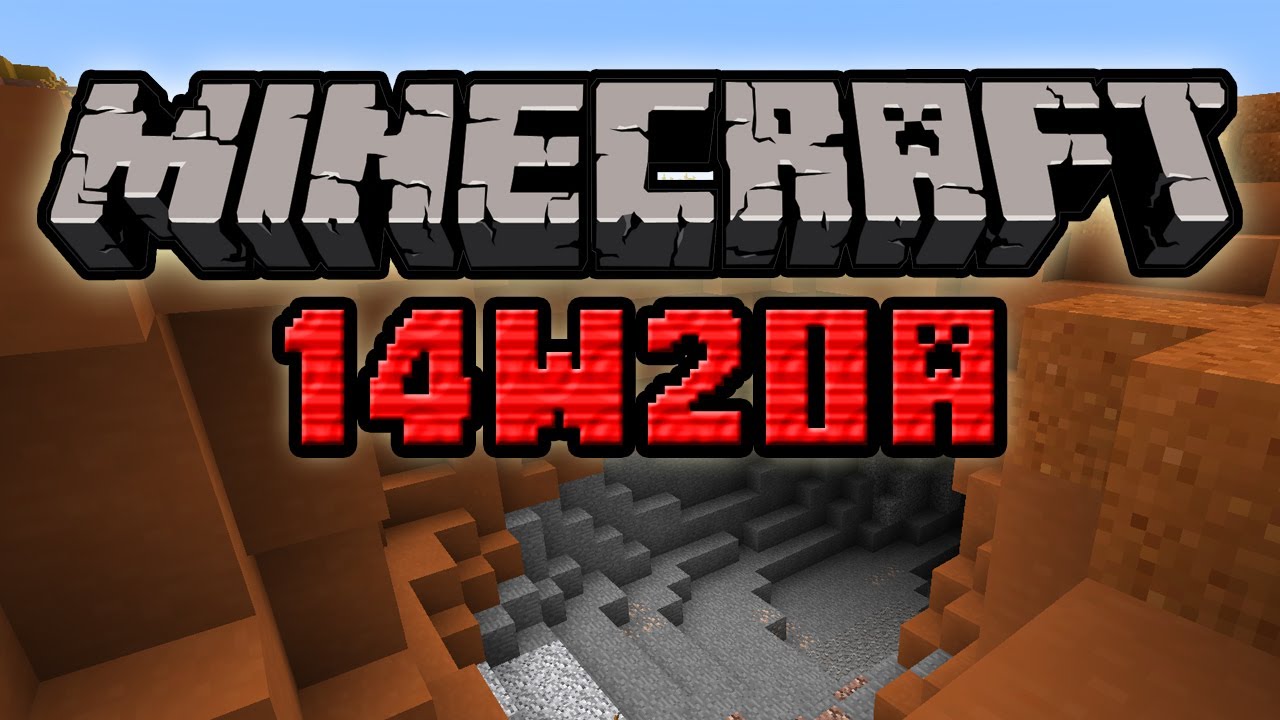 Minecraft 14W20A [ PL ] Komenda Tytułu! Jaskinie i Bariera Świata! - YouTube