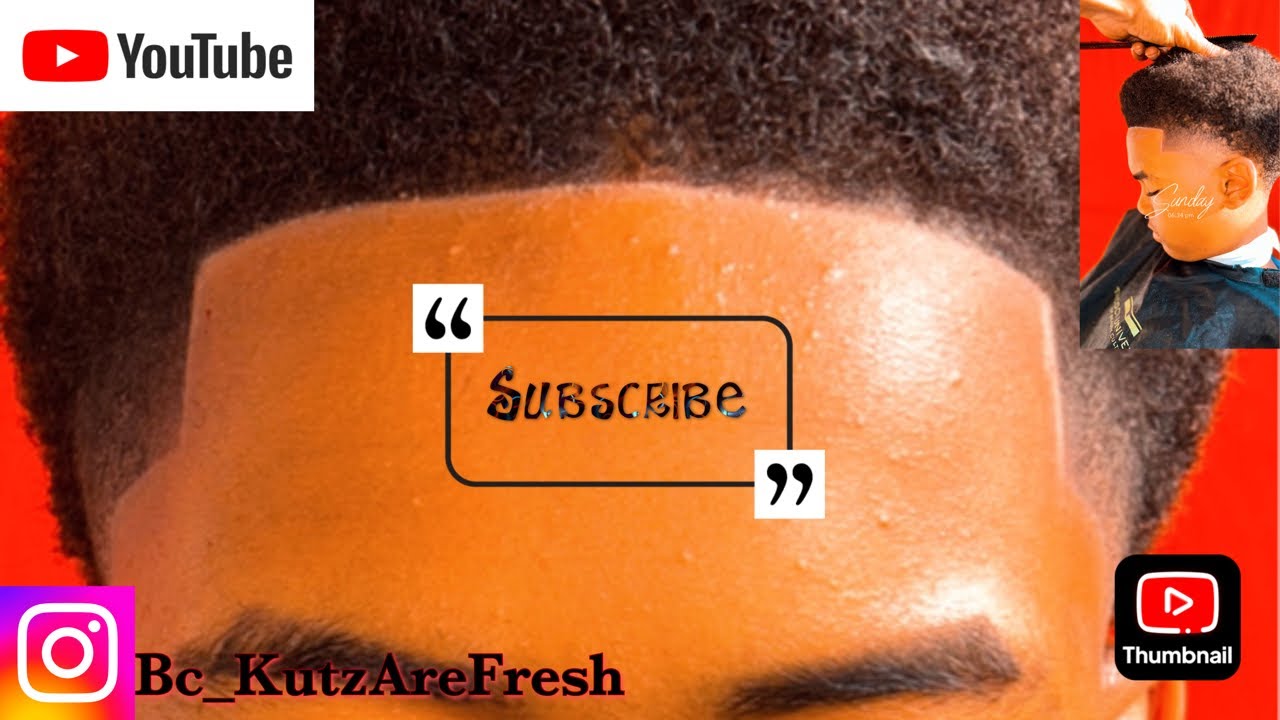 Haircut tutorial: How to give perfect line up/ Afro taper #haircut # ...