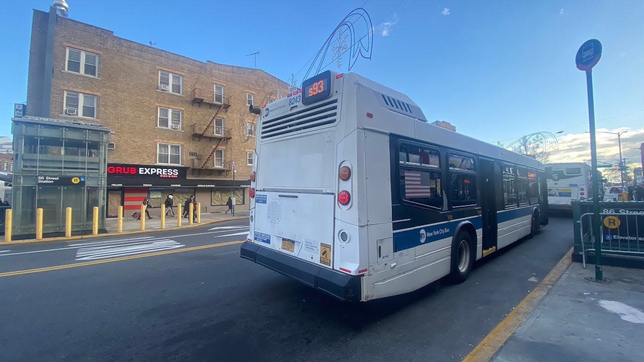 Bay Ridge-86 St bound 2016 Nova LFS 8243 S93 Limited bus from Gatling ...