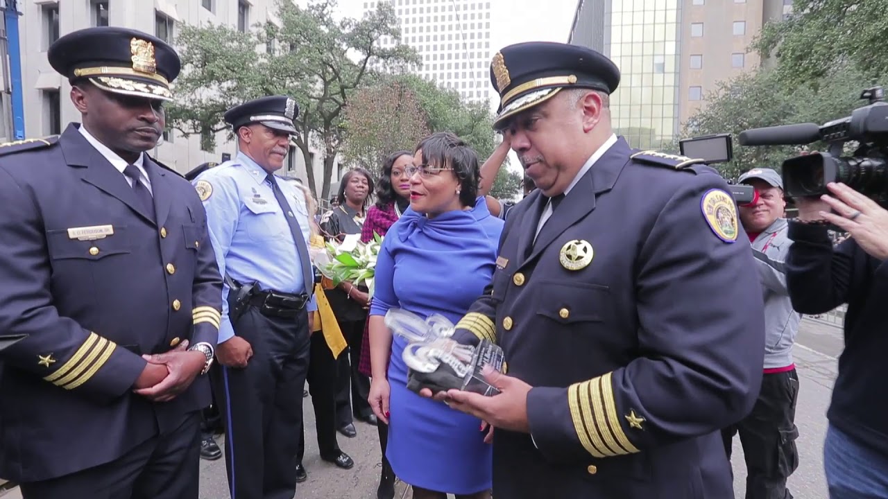 Former Police Chief Michael Harrison thanks New Orleans - YouTube
