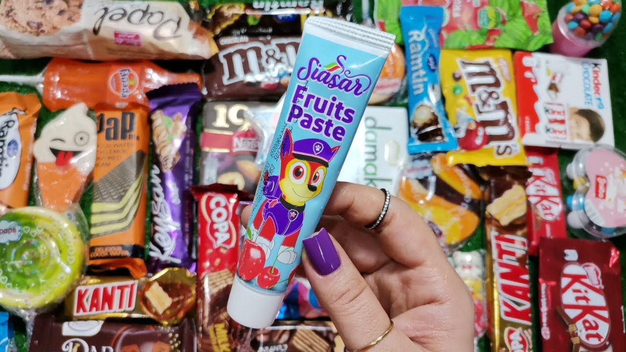 some lot's of candies:asmr Sour fruits paste|lot's of candies|new lots ...