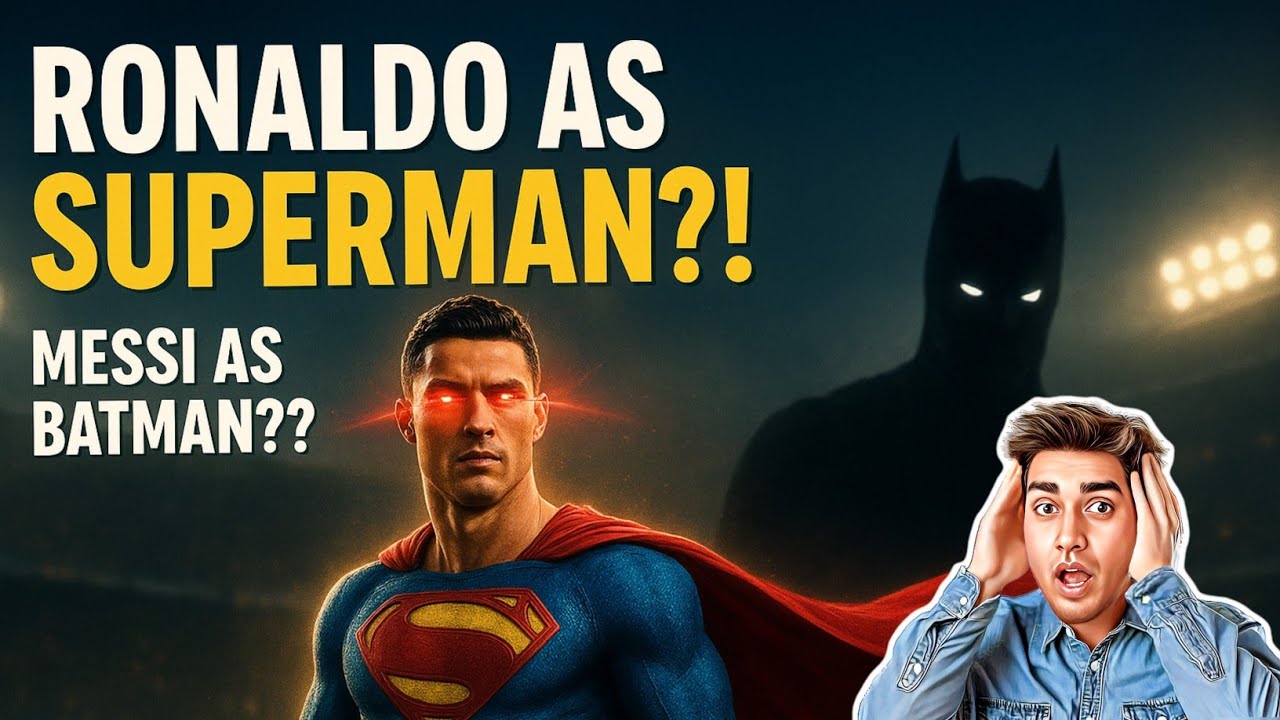 What If Ronaldo Became Superman? ⚡ vs Messi as Batman 🦇 | Funny AI ...