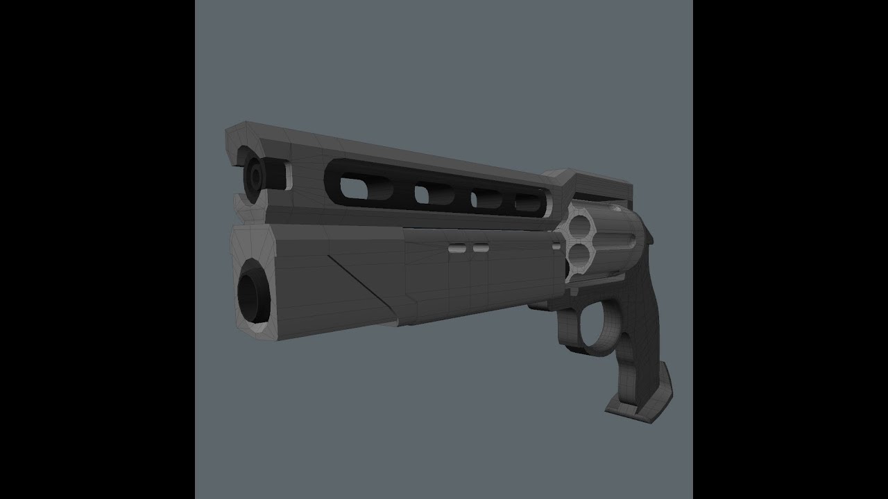 The Duke Mk 10 Hand Cannon Modeling in Modo - Pt03 - YouTube