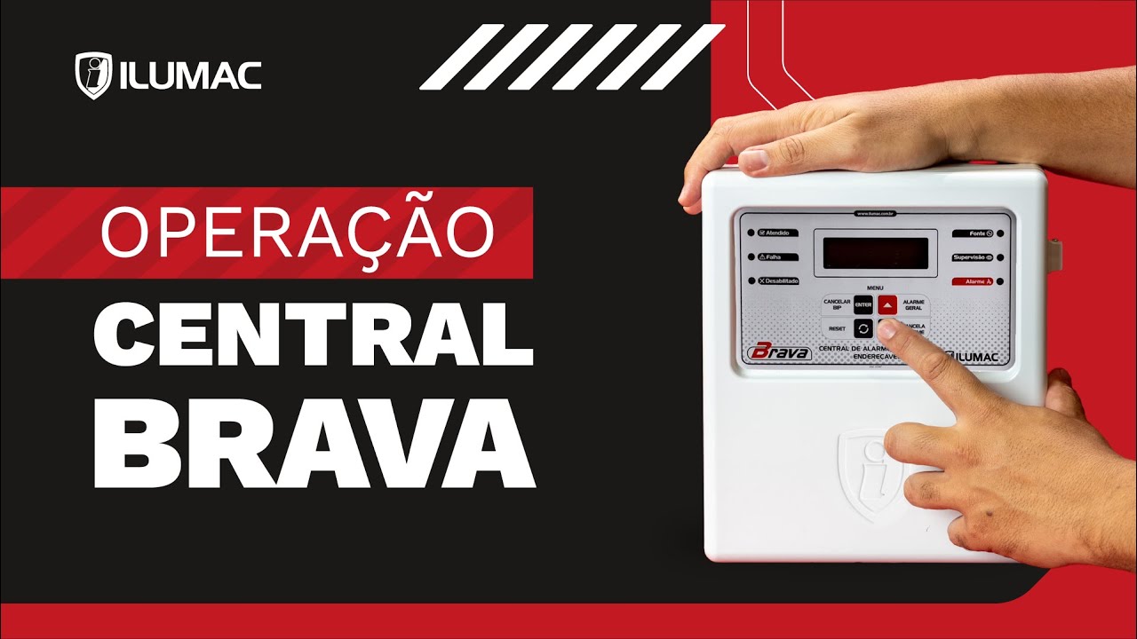 Como OPERAR a Central de Alarme de Incêndio BRAVA | ILUMAC - YouTube