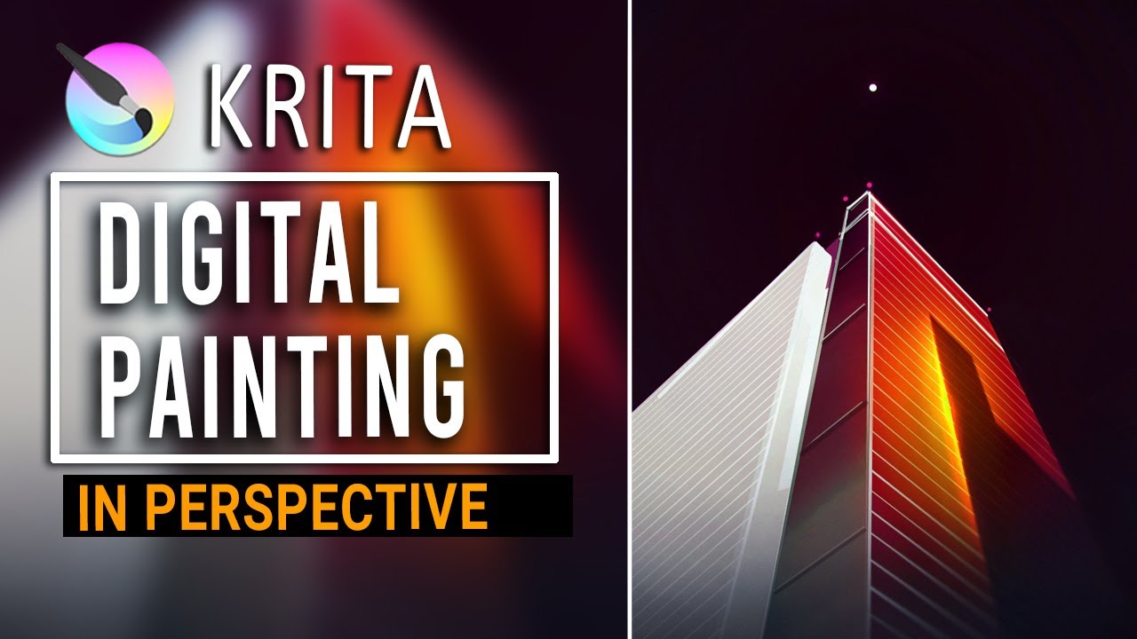 Krita Tutorial | Part 1 - How to Draw A Building using Perspective Tool ...