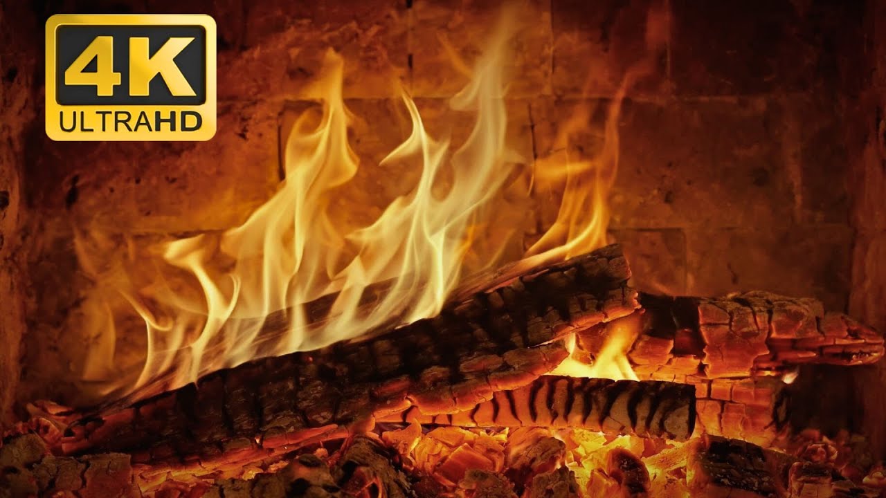 🔥 Ultimate Fire Ambience (12 HOURS). Relaxing Fireplace with Crackling ...