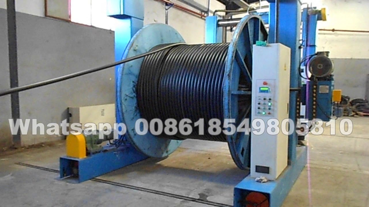 portal gantry type reeling machine take up/pay off - YouTube