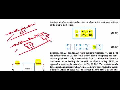 Two Port Networks Transmission Parameters - YouTube