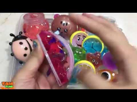 Mixing store lnto clear slime-most satisfying slime videos !Tom slime2 ...