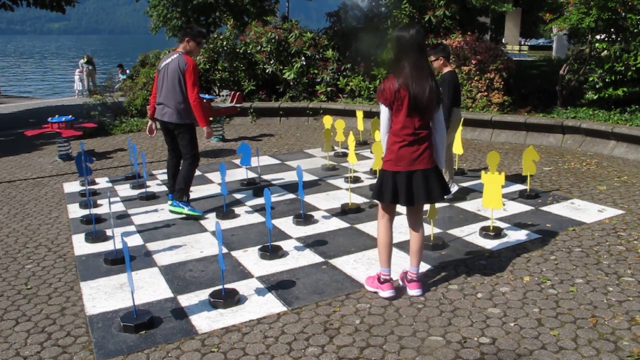 Big chess In the playground - Weggis, Switzerland 2017 - YouTube