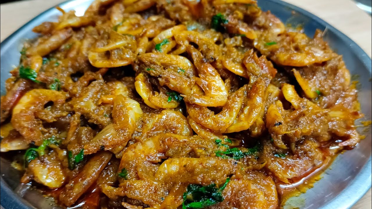 Dry Jhinga Recipe | How To Make Dry Prawns Masala /sunita's kitchen ...